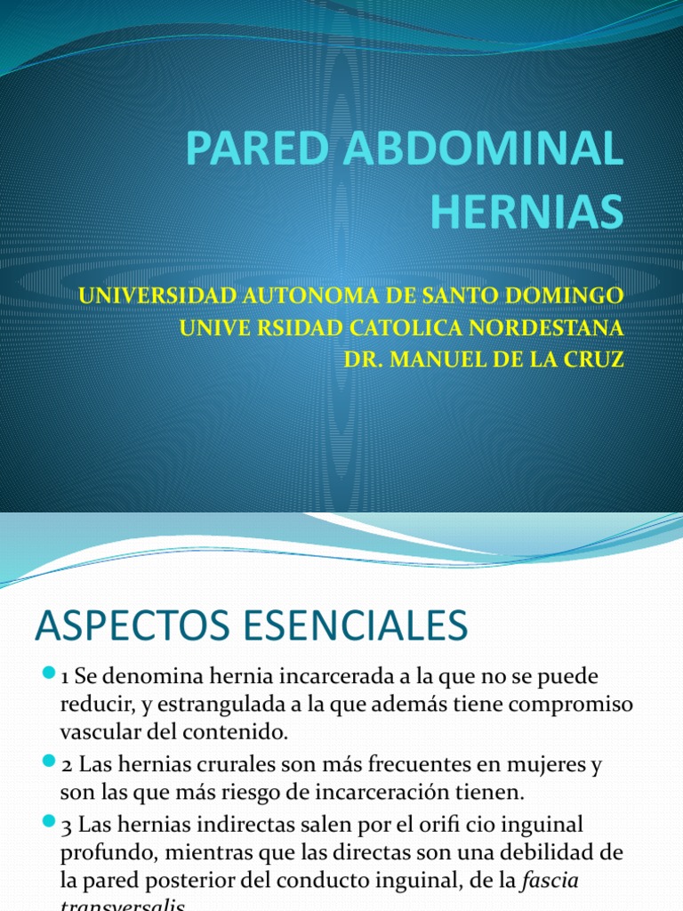 Pq2 Virtual Pared Abdominal Hernias | PDF | Abdomen | Enfermedades y trastornos