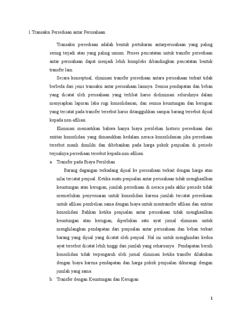 Materi Kel 6 Transaksi Persediaan Antar Perusahaan | PDF