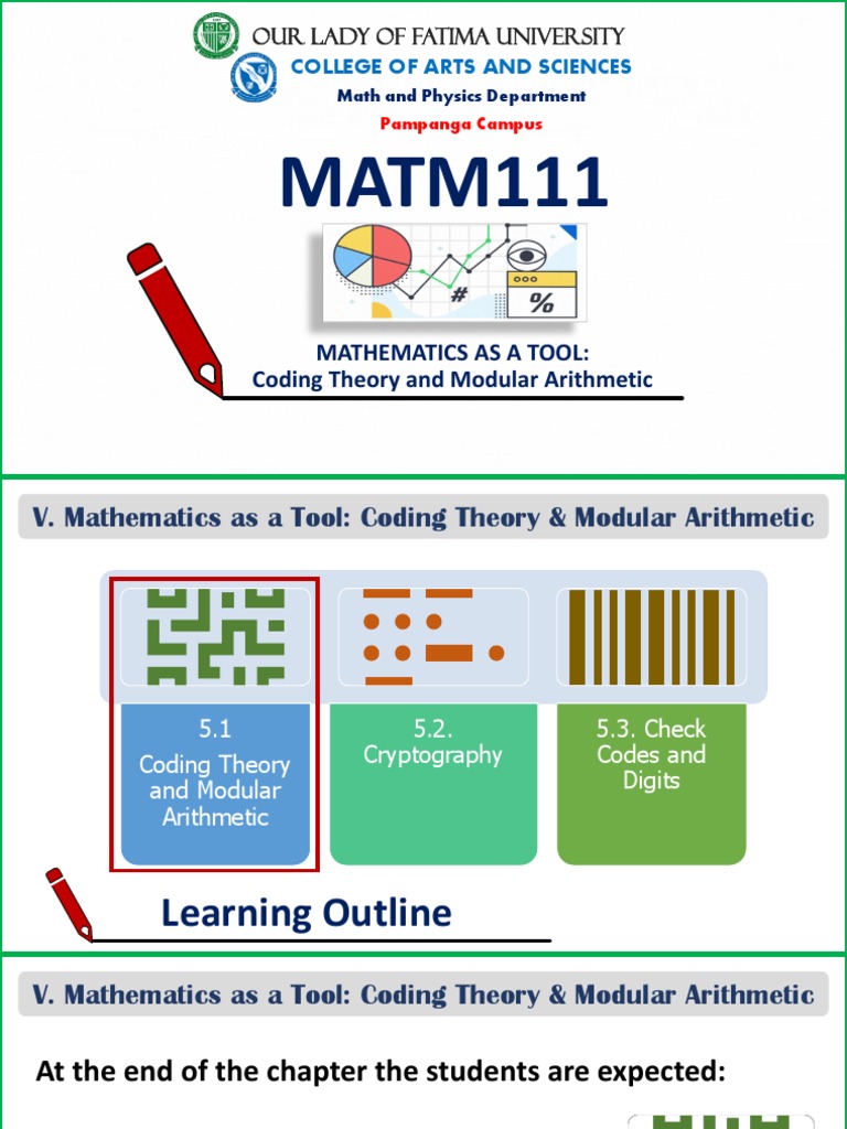 Coding Theory And Modular Arithmetic Pdf Code Error Detection And Correction