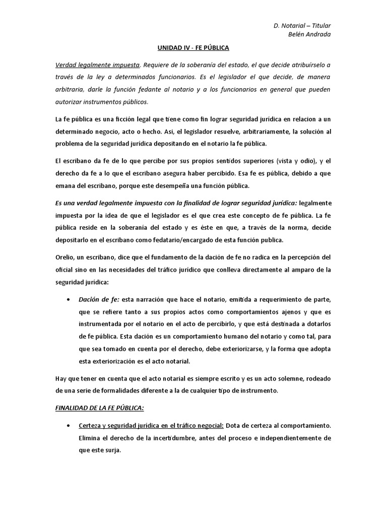 Unidad IV - Fe Pública | PDF | Justicia | Crimen y violencia