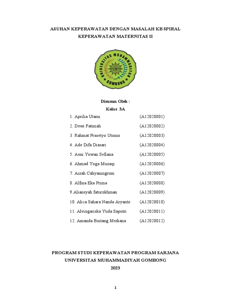 Askep KB-Kel 1-Maternitas-3A | PDF | Kesehatan Holistik
