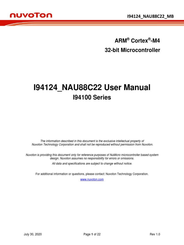 UM I94100-NAU88C22 UserManual EN Rev1.0 | PDF | Usb | Computer Hardware