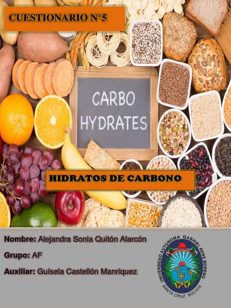 Laboratorio de Bioquímica Cuestionario N°5 | PDF | Carbohidratos | Glucosa