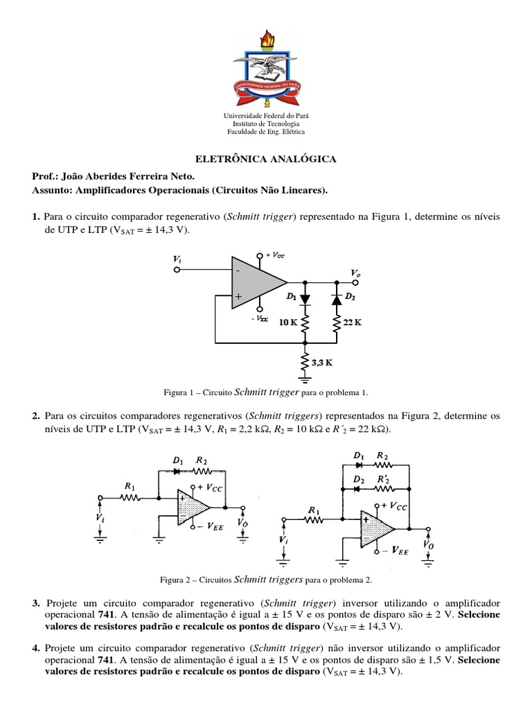 Circuitos Comparadores com Amplificadores | PDF | Amplificador ...