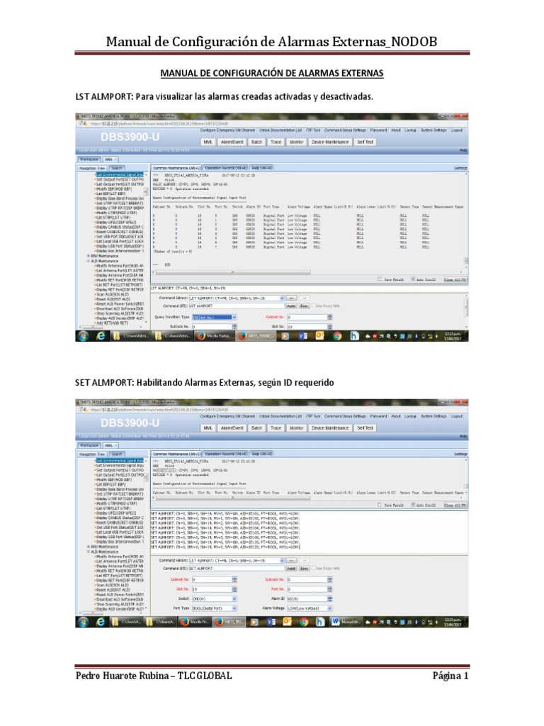 Manual de Configuracion de Alarmas Externas de La BBU PDF | PDF | Hogar ... Manual de Configuracion de Alarmas Externas de La BBU PDF | PDF | Hogar ...