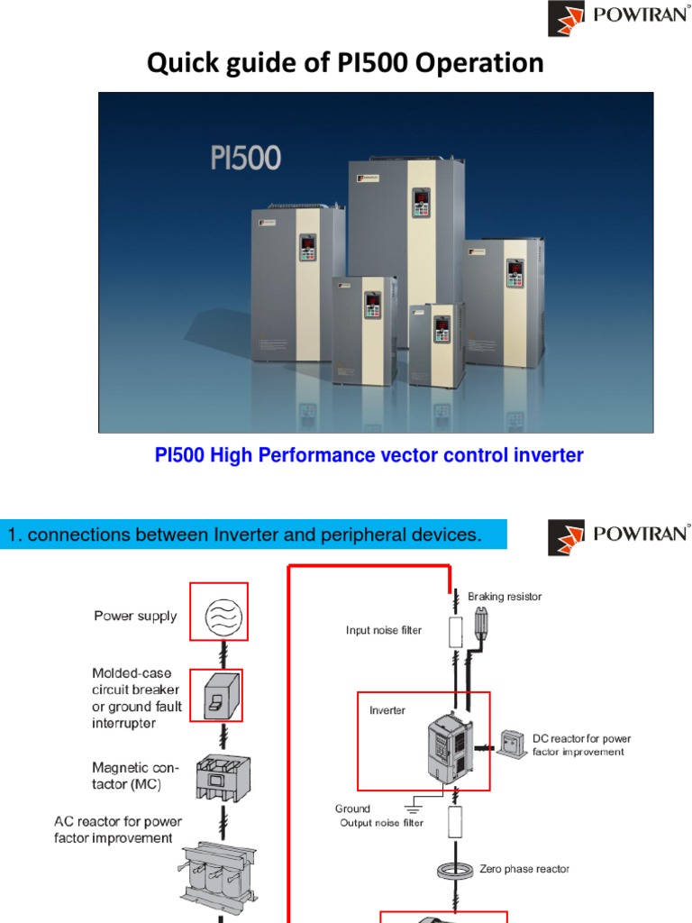 PI500 Quickstart Guide Drive Operation 2017 (2) - 230512 - 174430 | PDF | Power Inverter ...