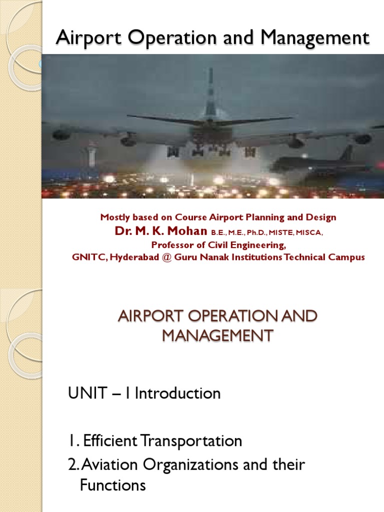 01 - Airport Lecture 1-2 | PDF | Airport | Runway