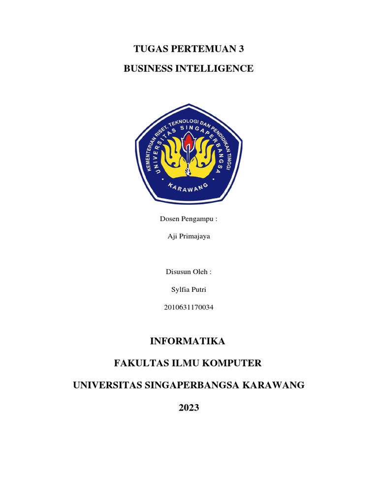 Sylfia Putri - 6A - 2010631170034 - Tugas1 | PDF | Bisnis