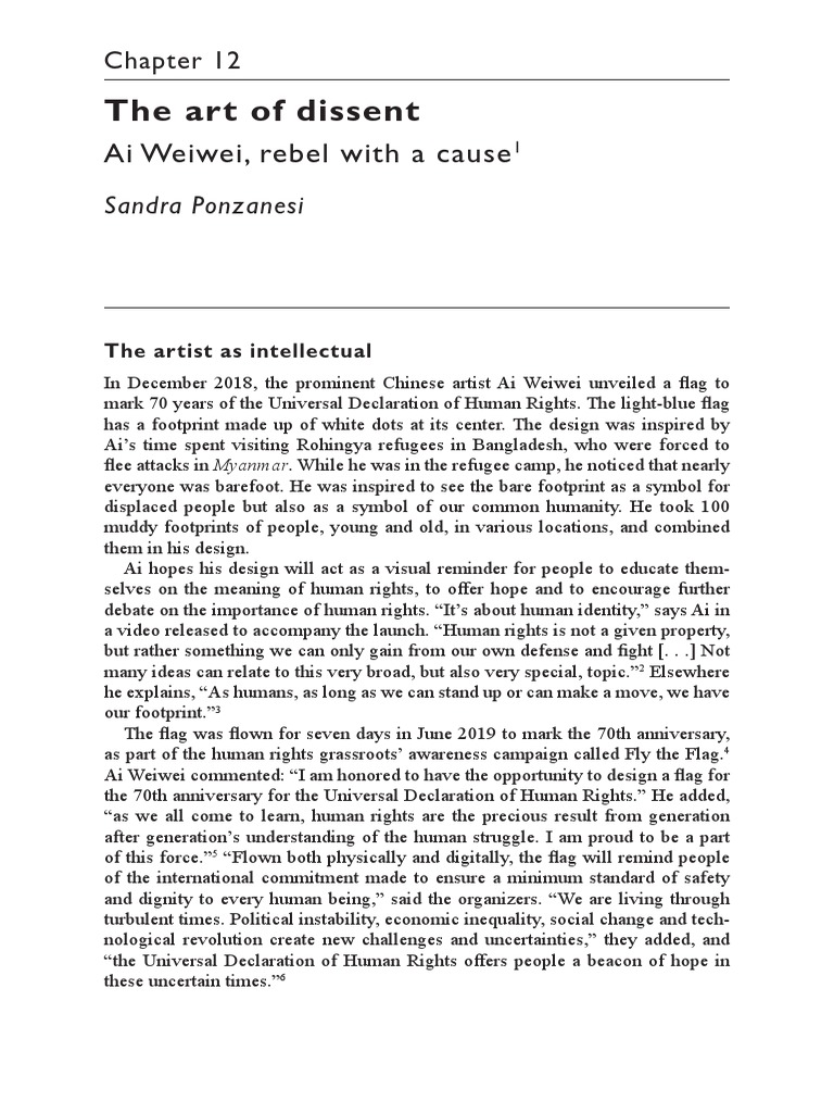 Ai Weiwei Rebel With A Cause 1 | PDF | Intellectual | Refugee
