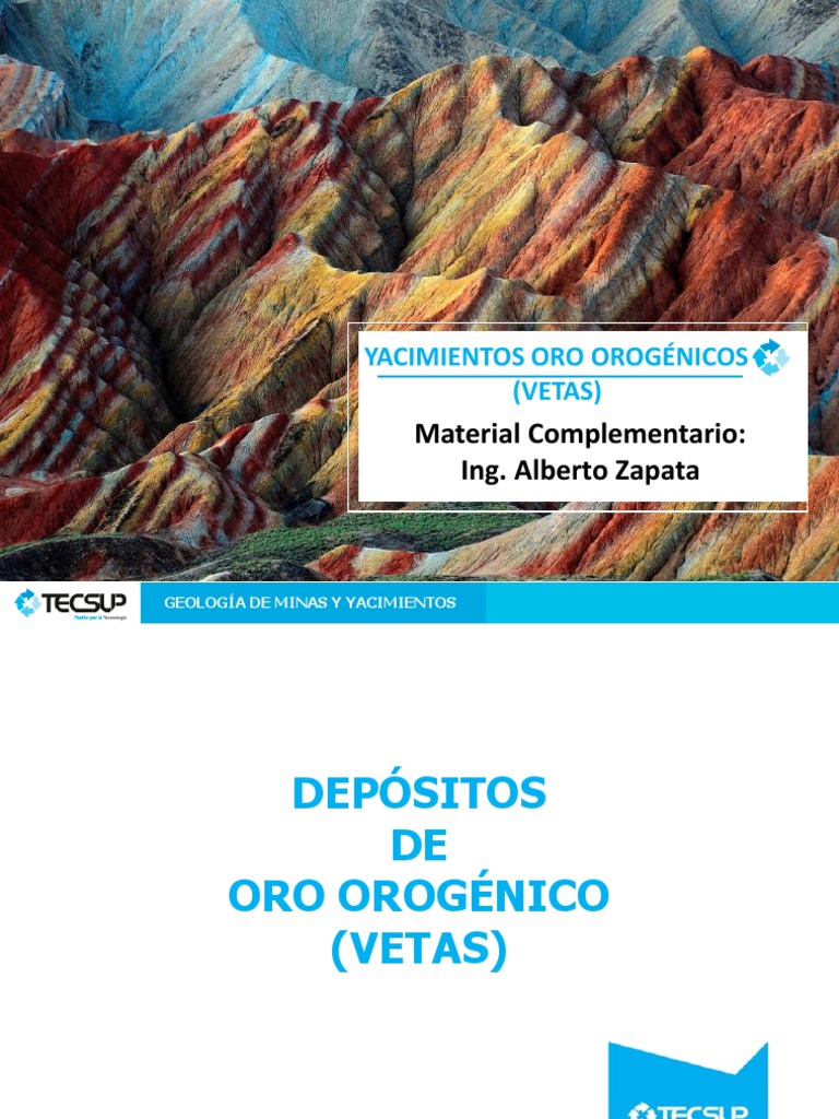 Semana 12 - Yacimientos Orogénicos - Vetas - AZ - Material Complementario | PDF