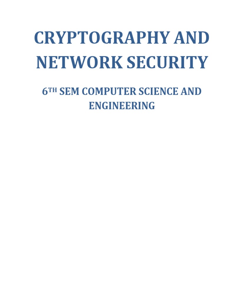 Cryptography | PDF | Transport Layer Security | Public Key Cryptography Cryptography | PDF | Transport Layer Security | Public Key Cryptography