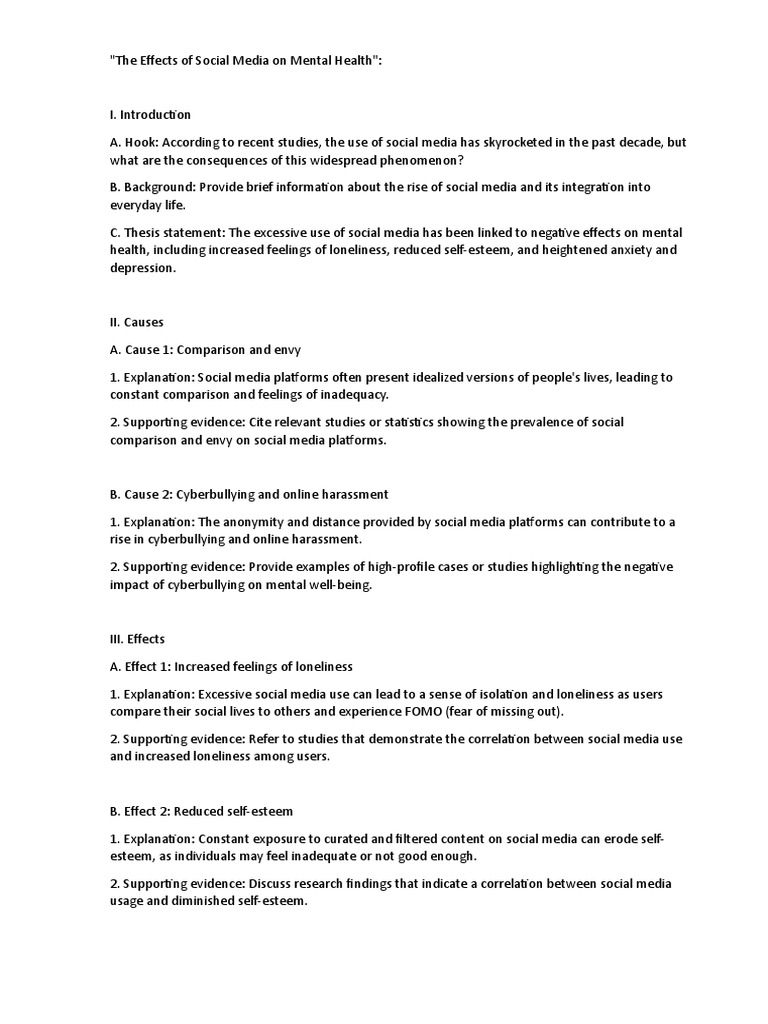 Social Media's Impact on Mental Health | PDF | Popular Culture & Media ...