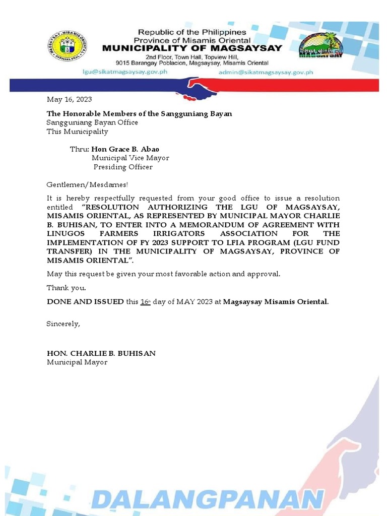 Request For Resolution | PDF