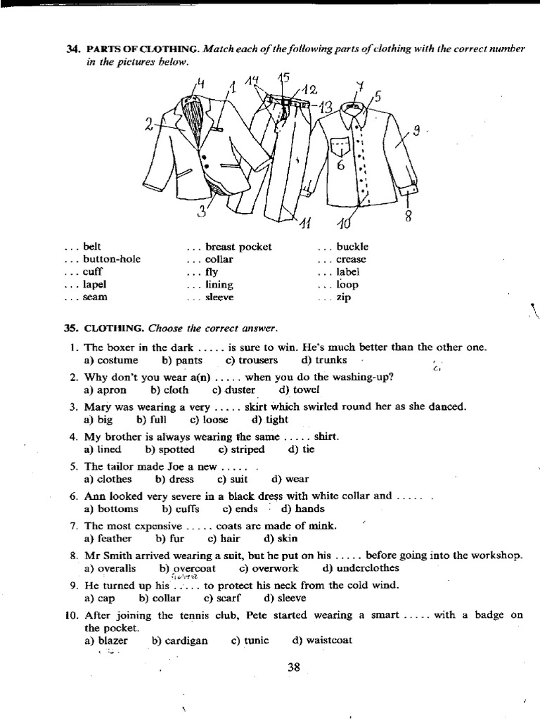 CLOTHES Test | PDF