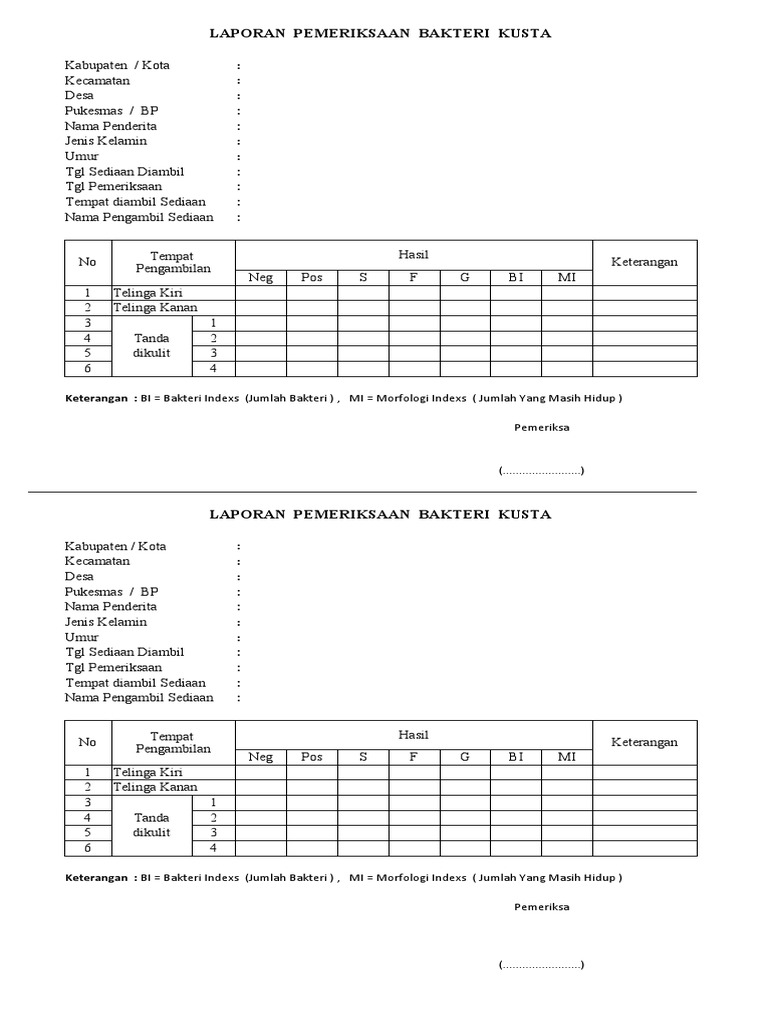 KUSTA Form Laporan | PDF