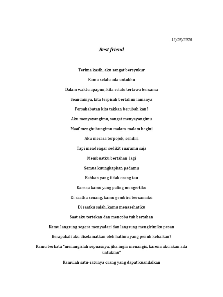 Best Friend | PDF