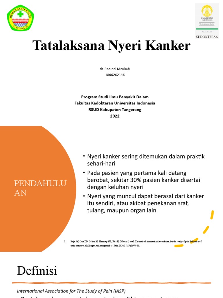 Tatalaksana Nyeri Kanker oleh dr. Radinal | PDF