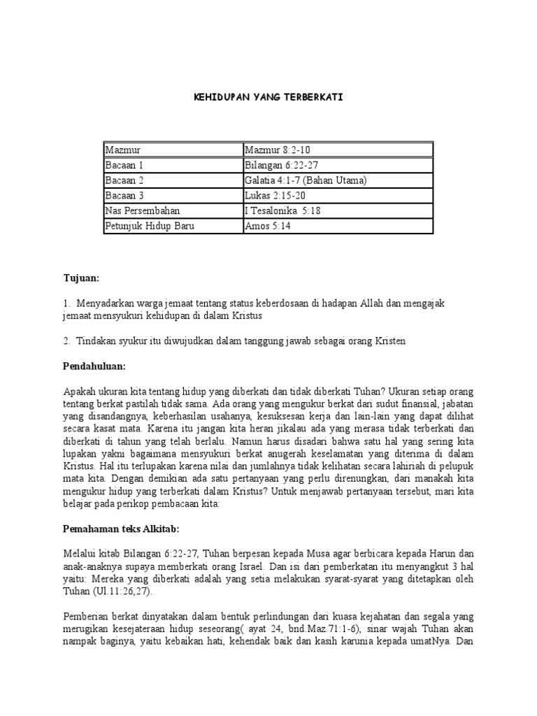 Bahan Khotbah Membangun Jemaat | PDF