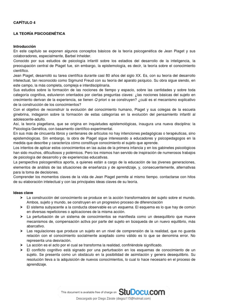 Ensenar A Pensar en La Escuela - Cap 4 | PDF | Sicología | Conocimiento