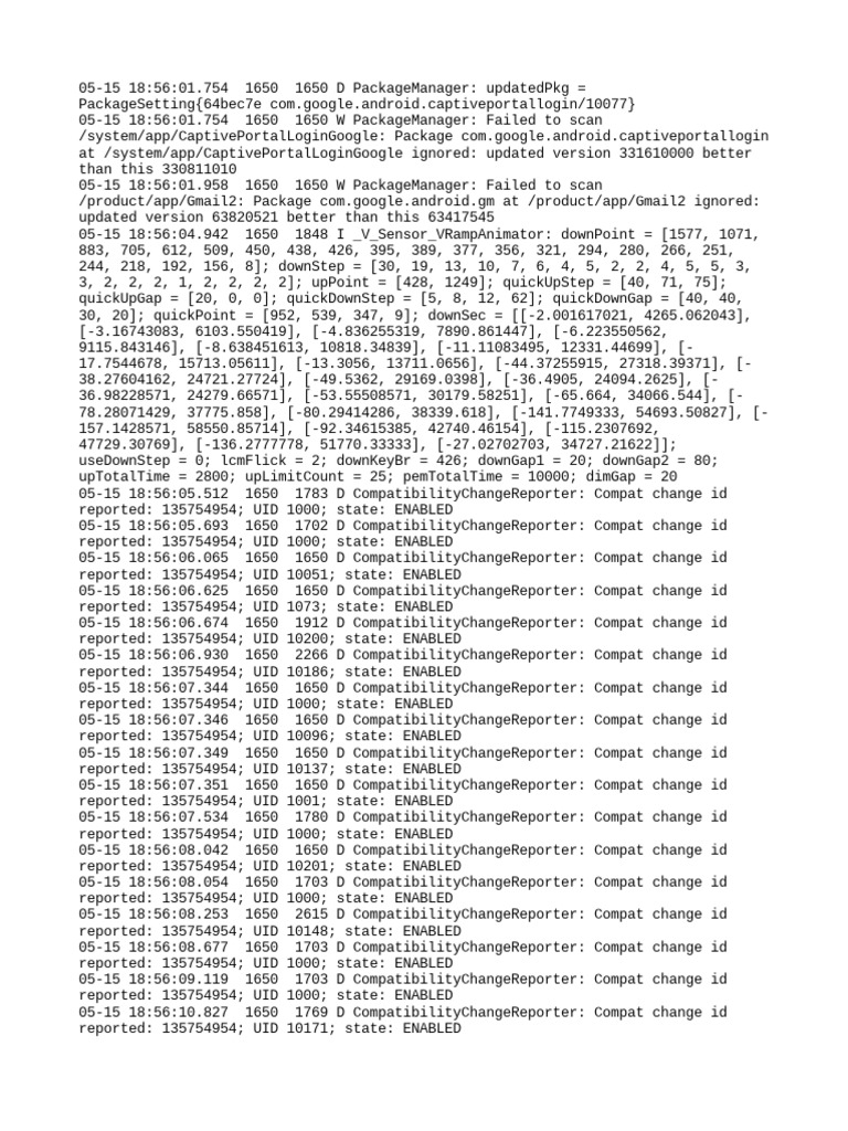 Log | PDF | Android (Operating System) | Operating System Technology