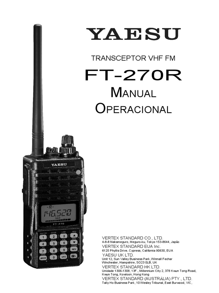 FT-270R Manual Portugues | PDF