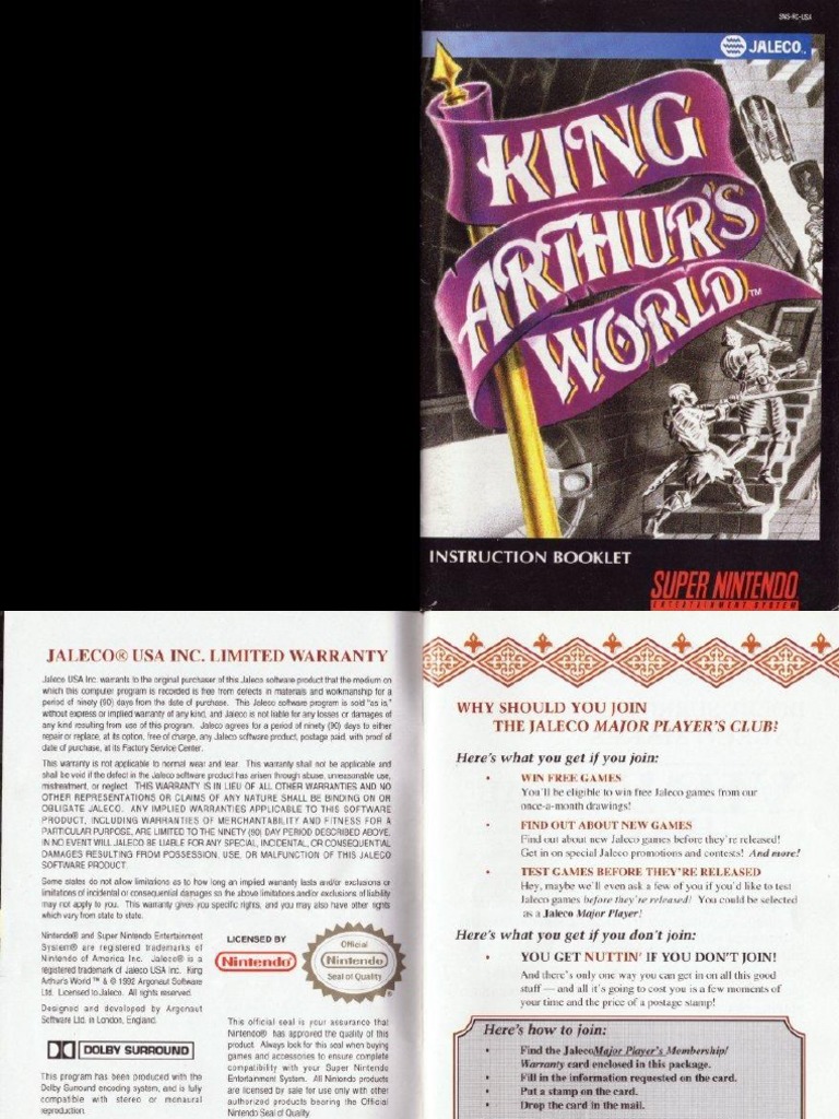 King Arthur's World (USA) | PDF