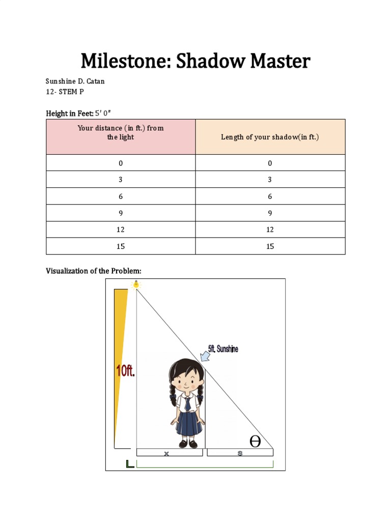 Milestone 3 - Calculus | PDF | Shadow | Mathematics