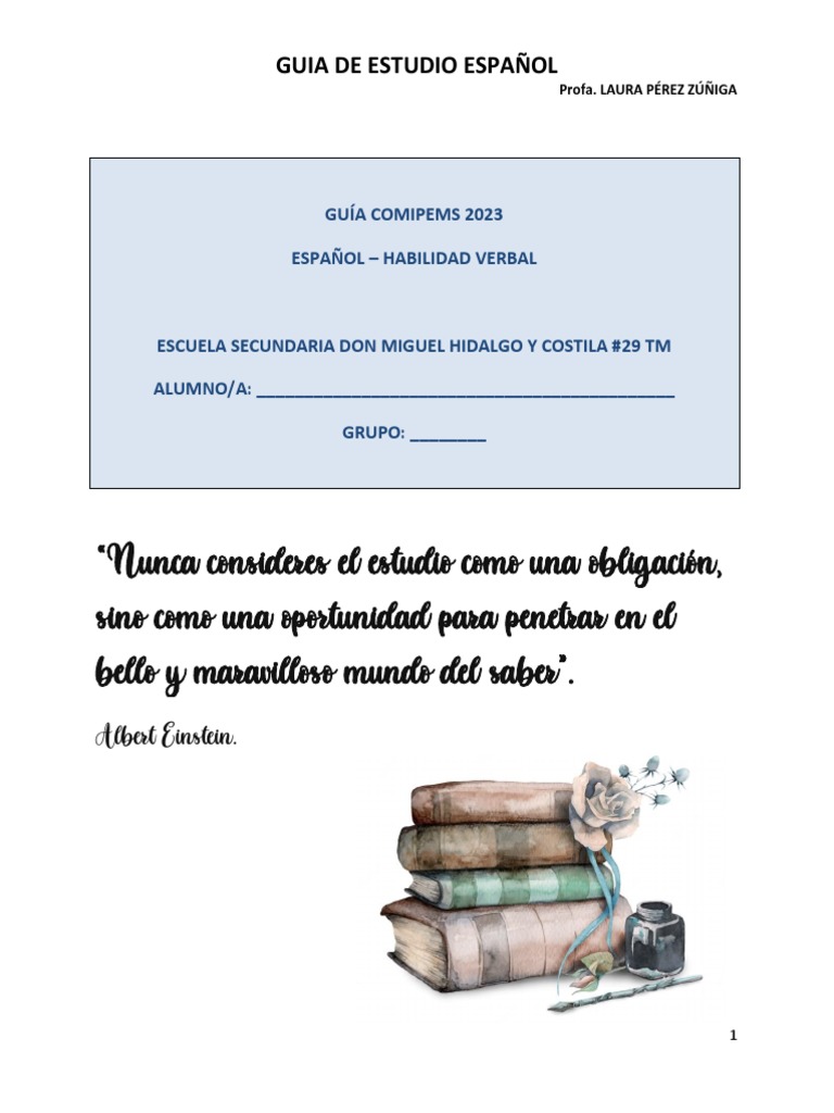 Guia Comipems 3acd Pdf Mezcla Virus