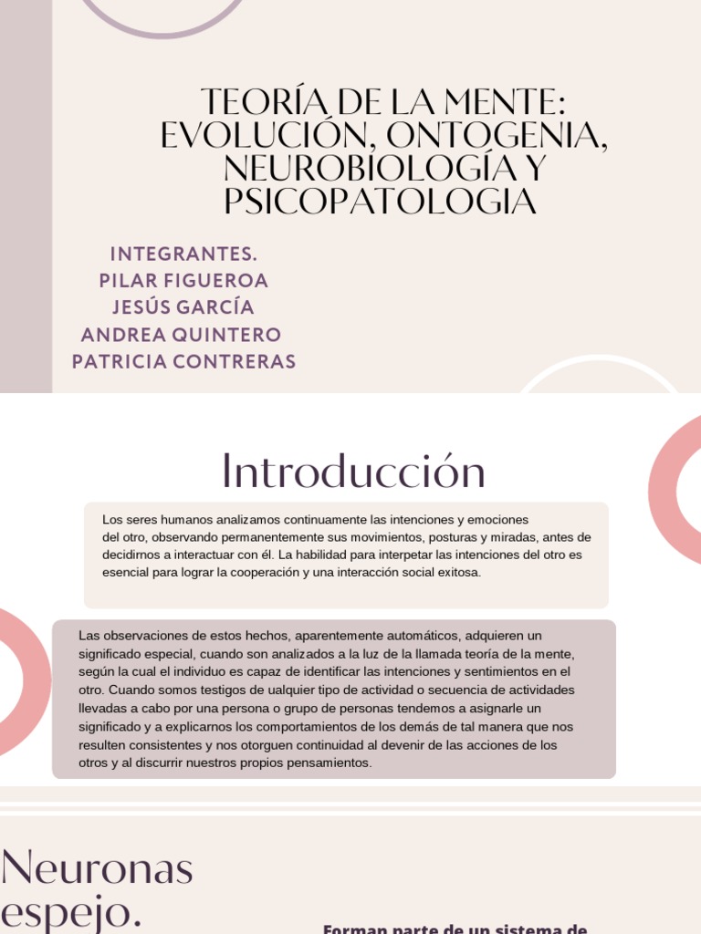 Teoría de La Mente | PDF | Mente | Teoria de la mente