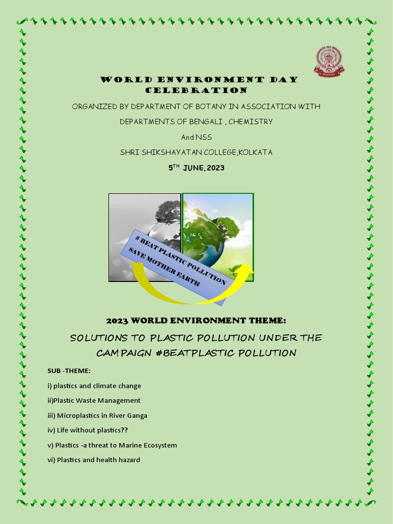 World Environment Day Celebration Revised | PDF