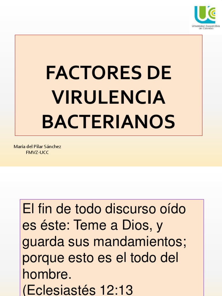 Factores de Virulencia Bacterianos - Grabar | PDF | Patógeno ...