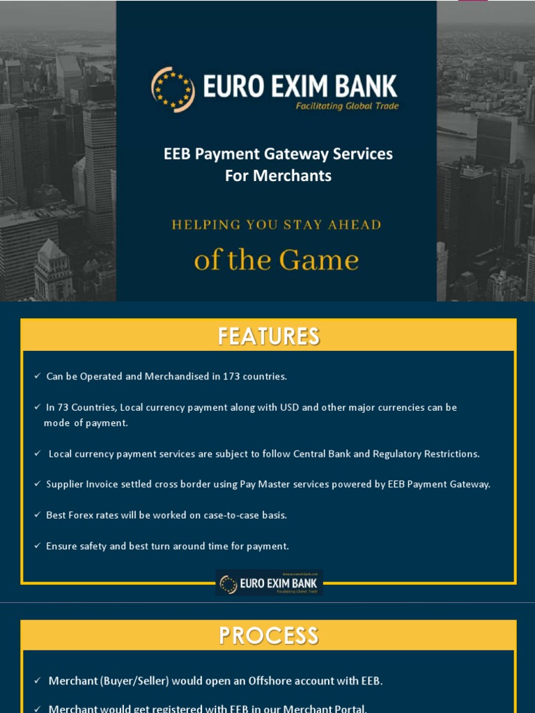 EURO EXIM BANK Business Presentation Payment Gateway 3.1.1 | PDF ...