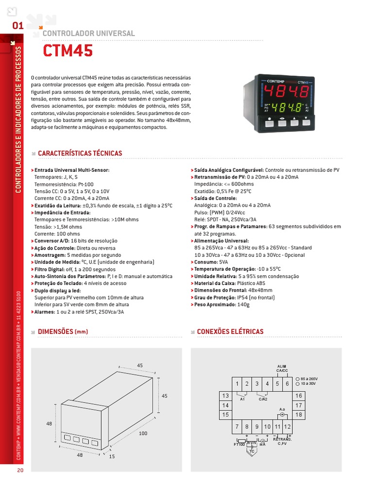 CTM - 45 - Folha | PDF | Conversor de analógico para digital | Metrologia