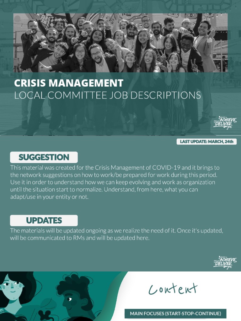 Crisis Management JDs For LCs | PDF | Marketing | Leadership