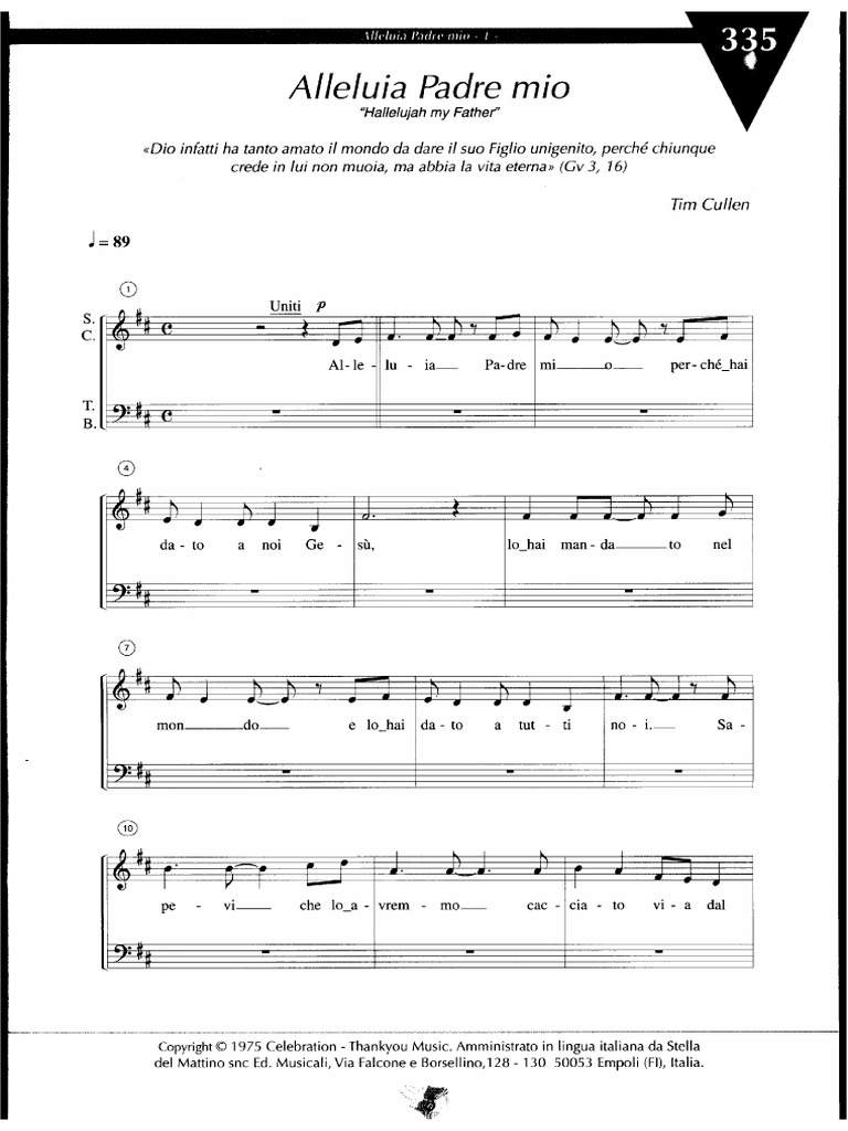 Alleluia Padre Mio 1 | PDF