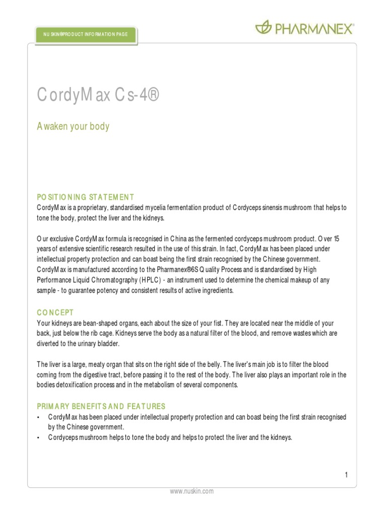 Pip Cordymax en | PDF | Liver | Kidney