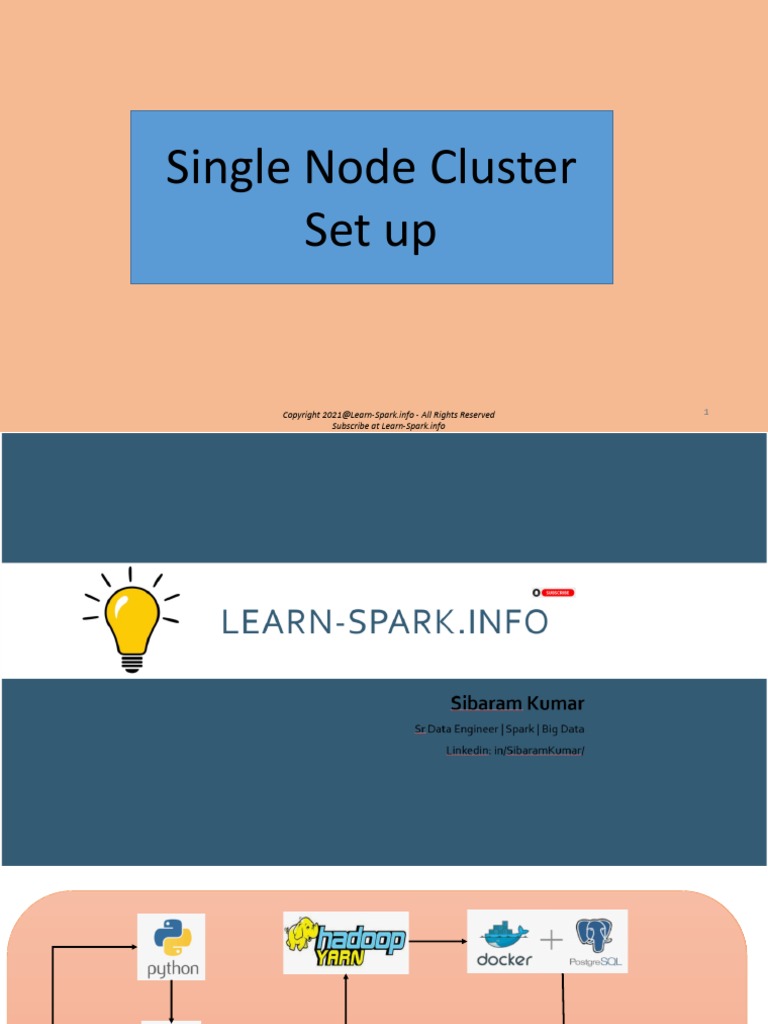 Setup Single Node Cluster | PDF | Postgre Sql | Network Architecture