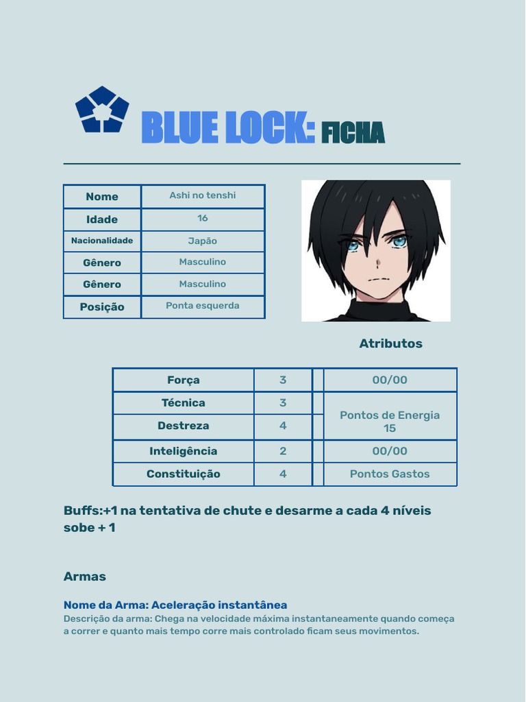 Blue Lock - Ficha4 | PDF | Japão