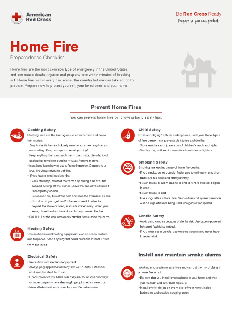 Home Fire Preparedness Guide | PDF | Fires | Manufactured Goods