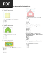 Soal Komposisi Bangun Datar Kelas 4 SD Kumer | PDF | Metode & Bahan Ajar