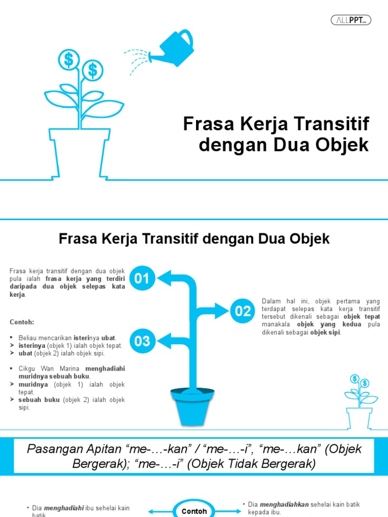 Frasa Kerja Transitif Dengan Dua Objek | PDF