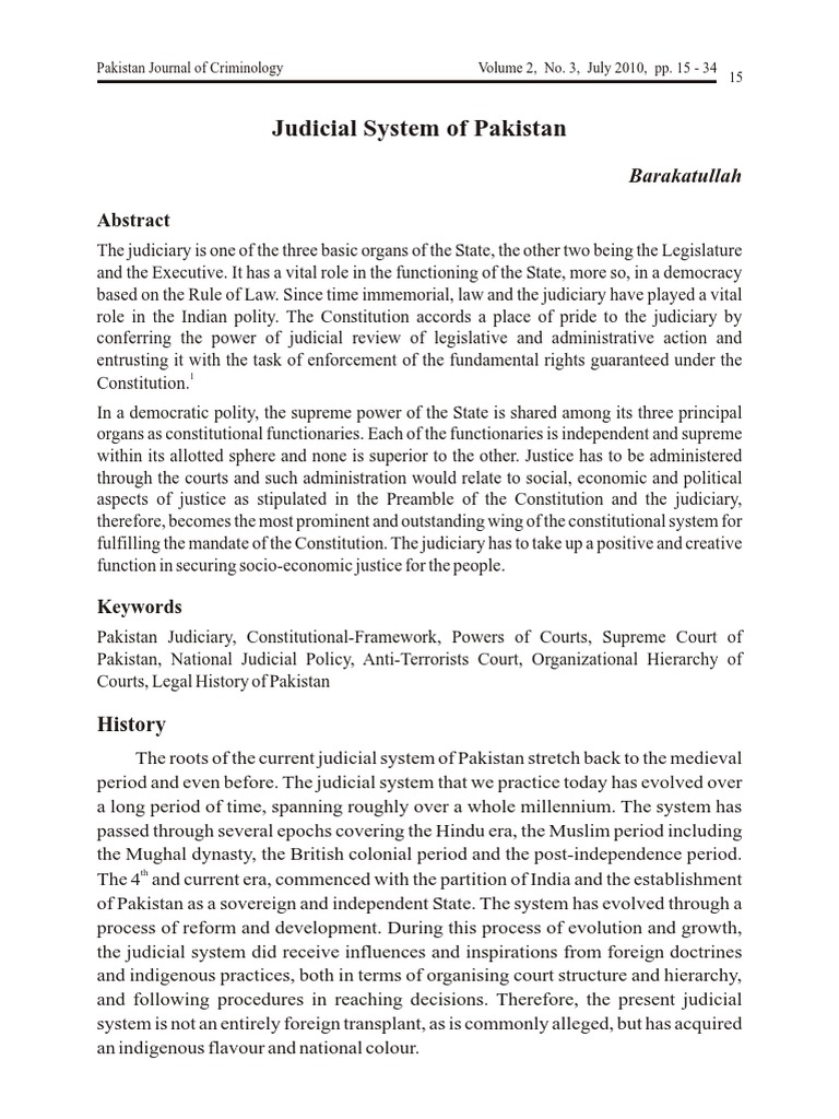 Overview of Pakistan's Court System | PDF | Magistrate | Judge