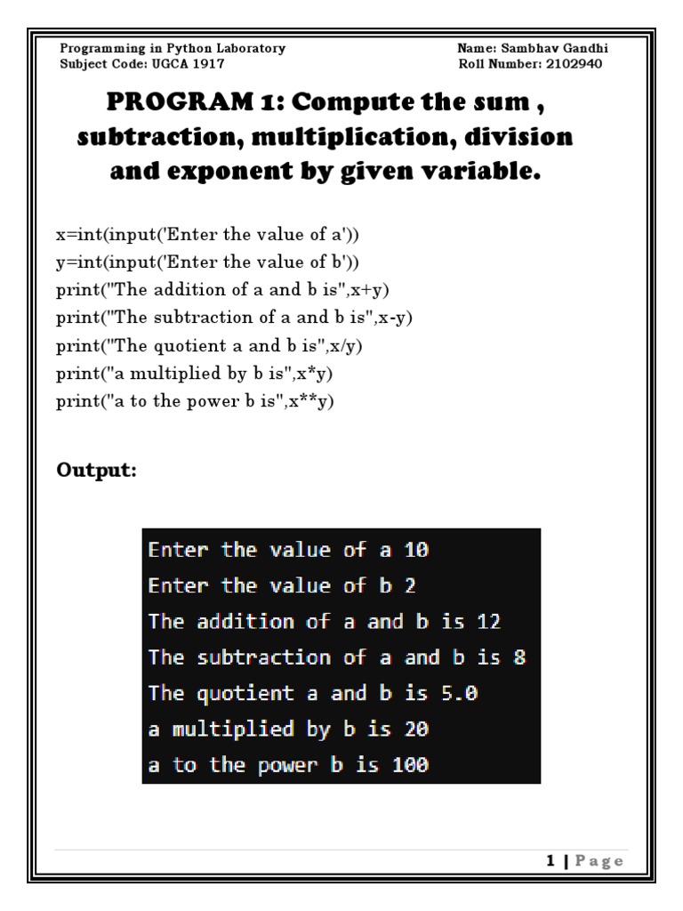 Python File PDF | PDF | Area | Numbers