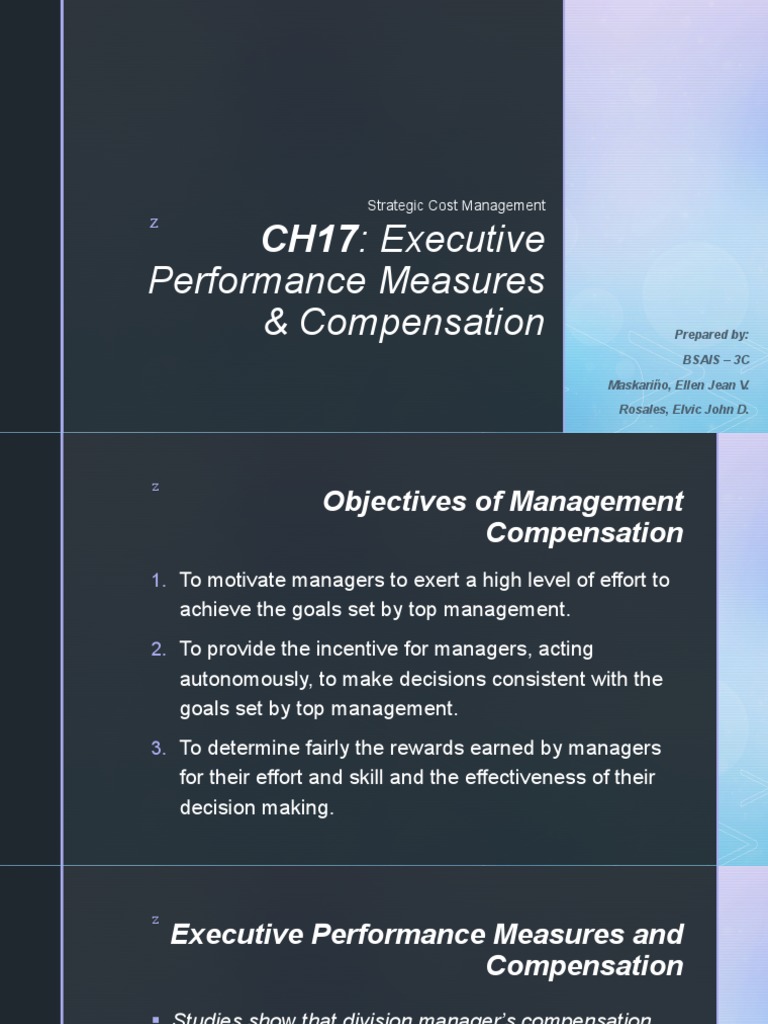 CH17 Executive Performance Measures Compensation | PDF | Stocks | Incentive