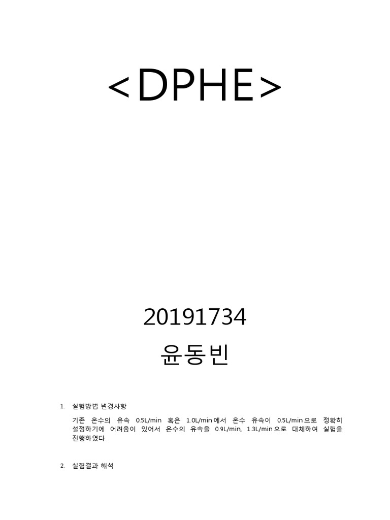윤동빈 DPHE 결과보고서 | PDF