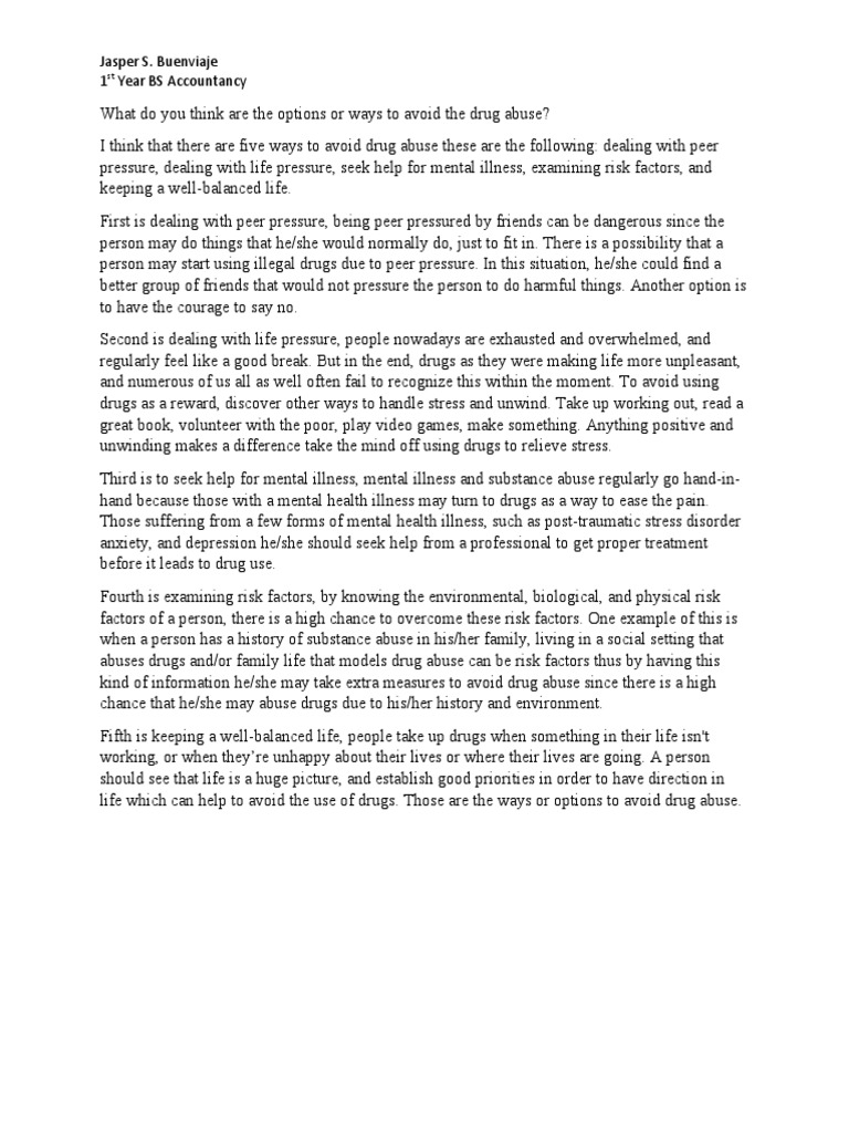 Assignment 2 Pe Pdf Mental Disorder Substance Abuse