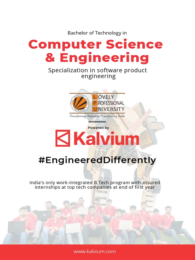 Lpu X Kalvium Brochure | PDF | Computer Science | Job Hunting