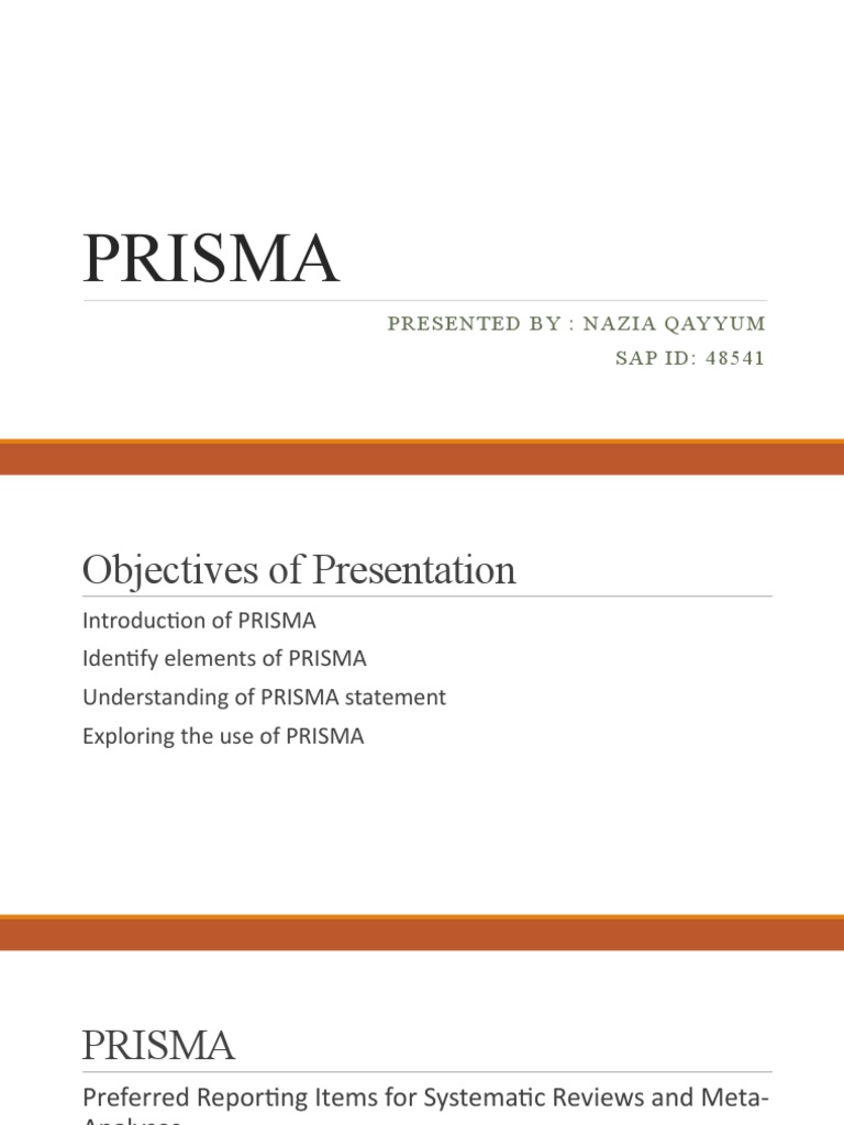 PRISMA | PDF | Systematic Review | Health Sciences