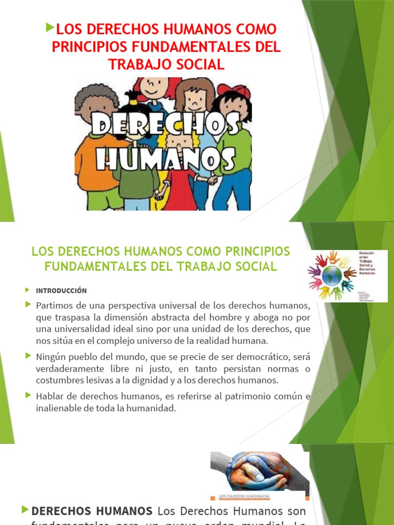 Los Derechos Humanos Como Principios Fundamentales Del Trabajo | PDF ...