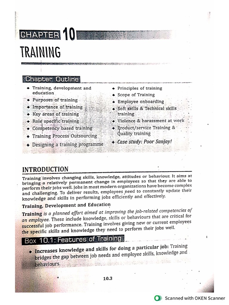 Chapter-10 Training | PDF
